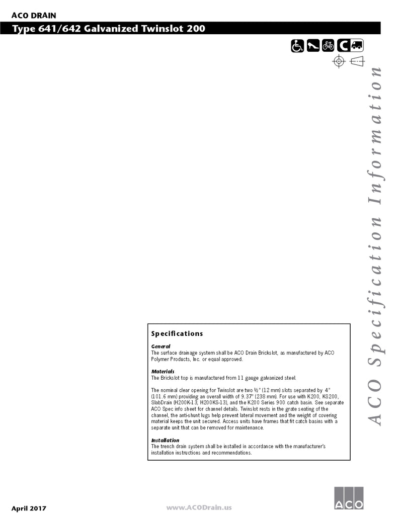 Trinchera - Rejilla Prefabricada de 8" Modelo Doble Ranura Galvanizado ...